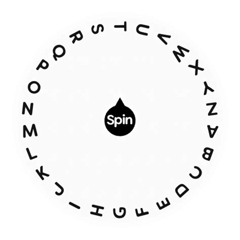 Alphabet Loreno Color Spin The Wheel Random Picker