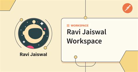 Ravi Jaiswal Workspace Postman Api Network