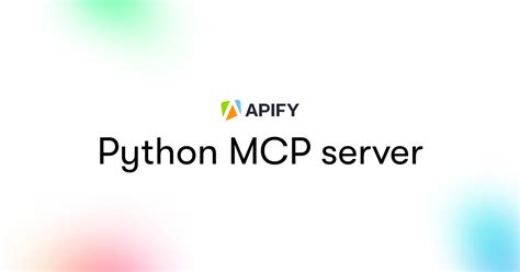 Python MCP server · Template · Apify