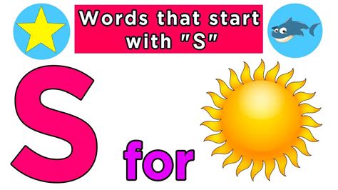 Letter S Words