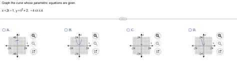 Solved Graph The Curve Whose Parametric Equations Are Given