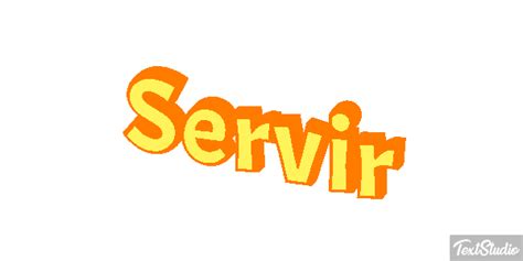 Servir Word Animated  Logo Designs