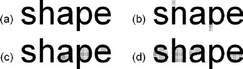 The Three Topological Character Shape Features In Use A The Sample