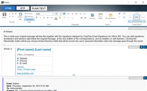 Product Review CodeTwo Email Signatures For Office