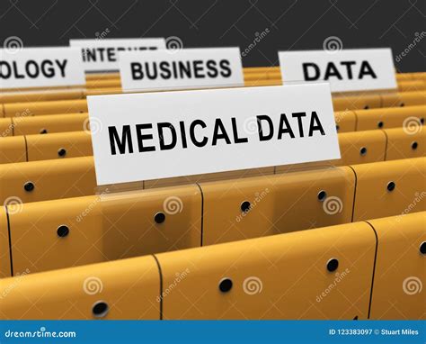 Big Data Medical Health Database 3d Rendering Stock Illustration Illustration Of Digital