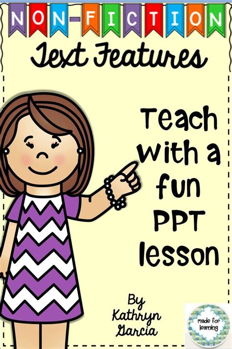 Nonfiction Text Features No Prep Mini Elementary Library Lesson PPT And Slides Nonfiction