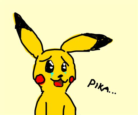 Pikachu Except Its Face Is Messed Up Drawception