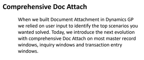 microsoft dynamics gp 2018 feature document attach security