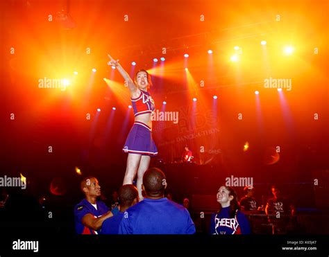 The Private Cheerleader Group Cheer New York At A Benefit For Aids