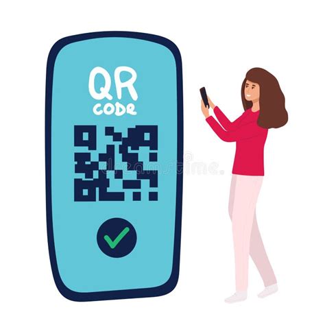 Banner Landidng Page Qr Code Scanning Icon In Smartphone Hand Holding