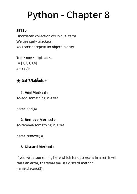 SOLUTION Python Chapter Notes Studypool