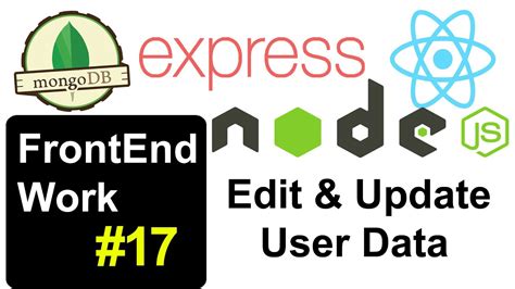 Edit And Update User Data In React Js Project Mernproject Youtube