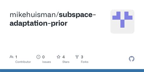 GitHub Mikehuisman Subspace Adaptation Prior