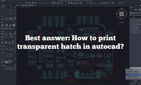 Best Answer How To Print Transparent Hatch In Autocad