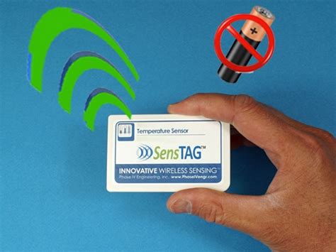 Temperature Sensor Credit Card Size RFID Battery Free Passive MHz HF ISO NFC