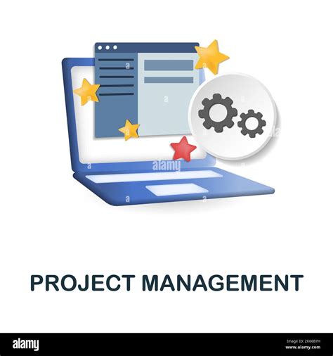Project Management Icon 3d Illustration From Web Development Collection Creative Project