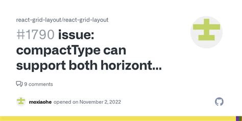Issue Compacttype Can Support Both Horizontal And Vertical · Issue
