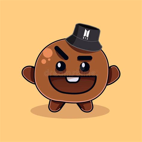 Bts Bt21 Shooky Ilustración Del Vector Ilustración De Perro 267054726