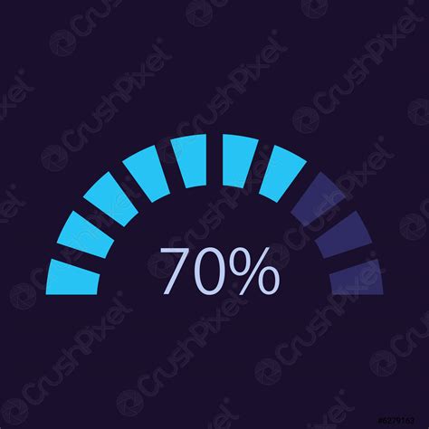 Half Doughnut Infographic Chart Design Template For Dark Theme Stock Vector 6279163 Crushpixel