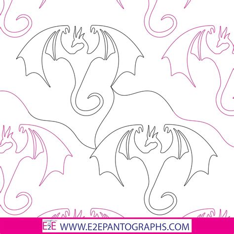 E2e Dragon Pantograph Etsy