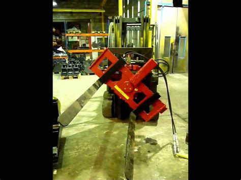 Fork Rotator Telehandler Forklift Truck Box Rotator Youtube