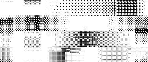 Bitmap Pixelated Striped Pattern Glitched Halftone Grunge Texture Rasterized Noise Stripe