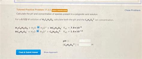Solved Tutored Practice Problem 17 3 5 Calculate The PH And Chegg Com