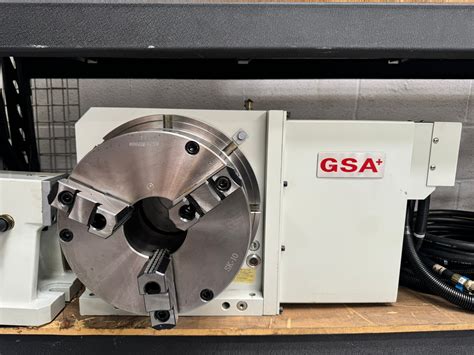 Unused Gsa 320r Hydraulic 4th Axis And Tailstock 10 Chuck Year 2020