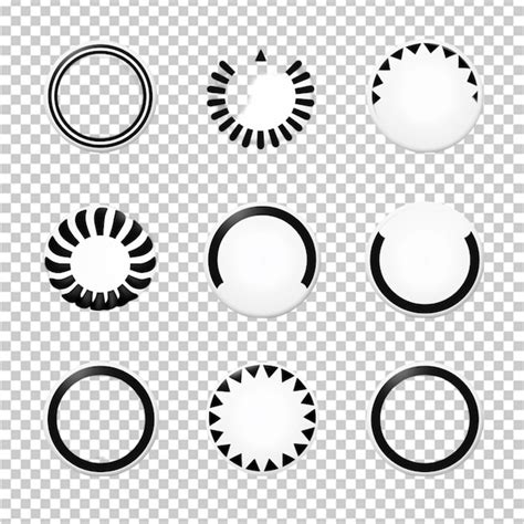 Premium Psd Circle Arrows Set Rotate Refresh Reload Icons On White Background