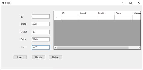 CRUD Operations In C Windows Application