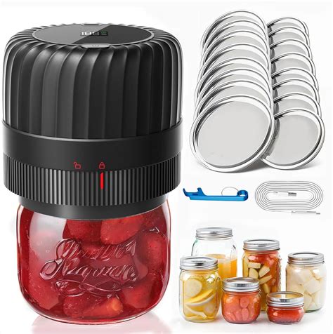 Kitool Electric Mason Jar Vacuum Sealer Kit For Wide Mouth