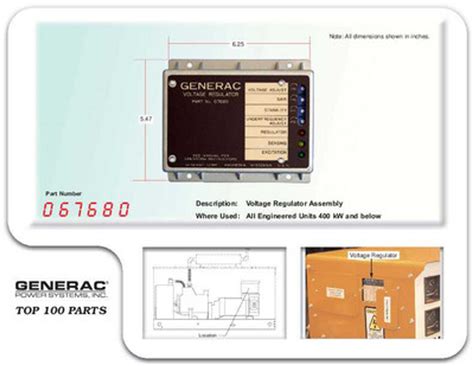 Generac 0676800srv Voltage Regulator Avr Generator Magic