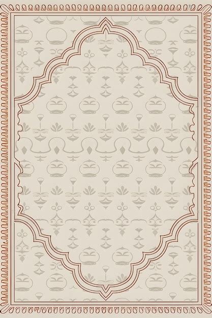 Premium Vector Ornate Rectangular Frame With Patterned Texture