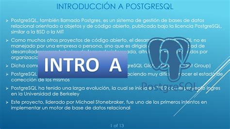Introducción A Postgresql Youtube