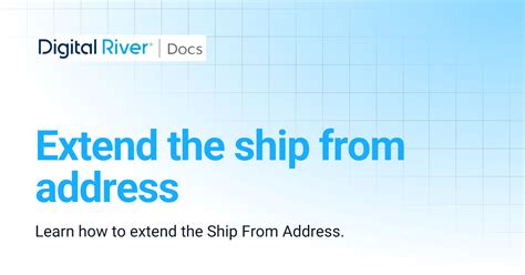 Extend The Ship From Address Salesforce Lightning B2b Commerce App