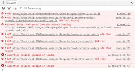 Systemjs Angular Rc2 Failing To Load Routerumd And Coreumd Stack