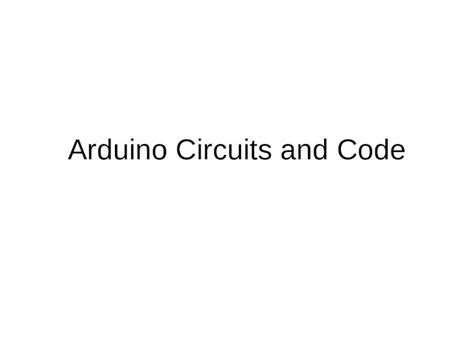 ppt arduino circuits and code int ledpin 9 void setup { pinmode