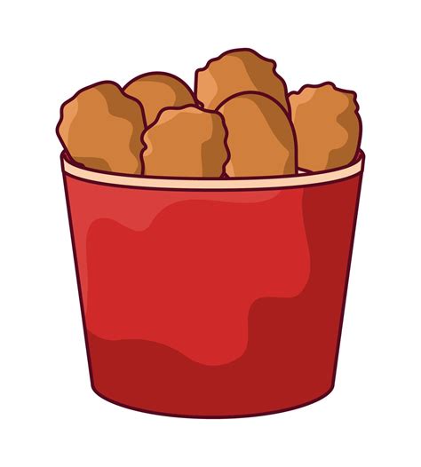 Fried Chicken Bucket 21388335 Vector Art At Vecteezy