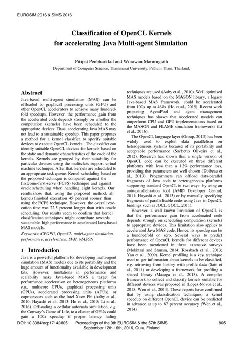 Pdf Classification Of Opencl Kernels For Accelerating Java Multi