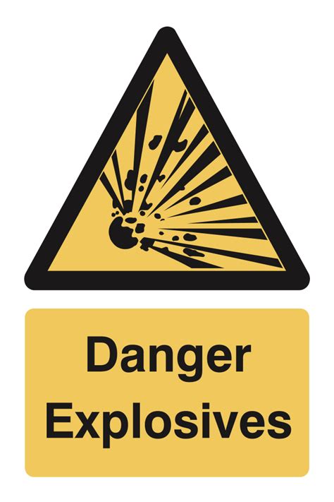 Danger Explosives Sign