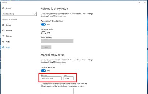 configurar un proxy en windows 10 paso a paso
