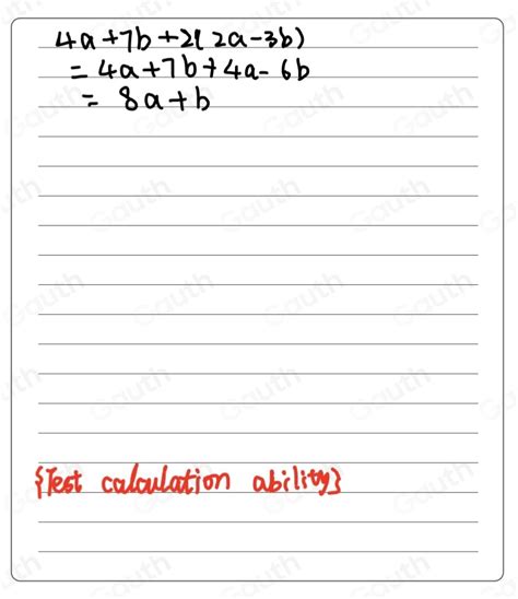 solved 4a 7b 2 2a 3b [math]
