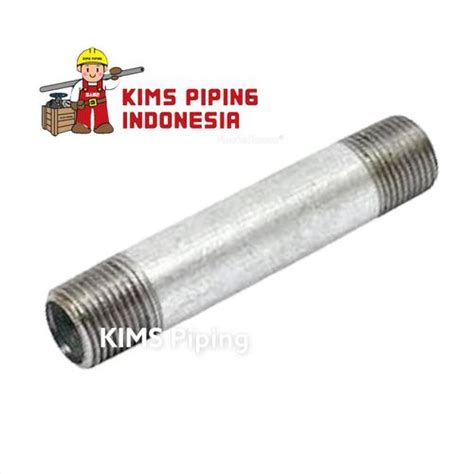 Jual PIPE NIPPLE Pipa Nepel CS Galvanized 1 2 Inch X 10cm SCH 40 Kota Cilegon PT Kims