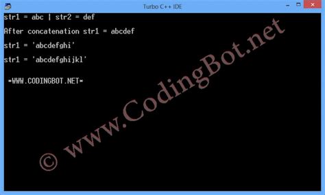 C Code To Concatenate Two Strings Coding Bot