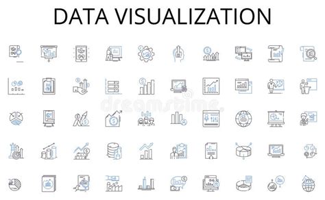 Data Visualization Line Icons Collection Acceptance Endorsement Validation Authorization