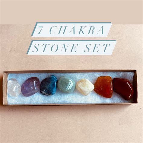 7 Chakra Kit Chakra Art Chakra Stone Set Root Chakra Etsy