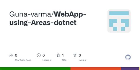Github Guna Varmawebapp Using Areas Dotnet