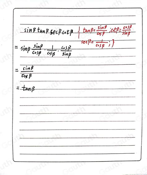 solved considering only the values of βfor which sin βtan βsecβcot βis