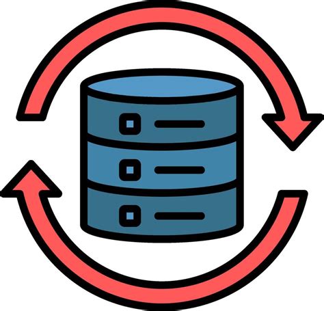 Data Synchronization Line Filled Icon 43300328 Vector Art At Vecteezy