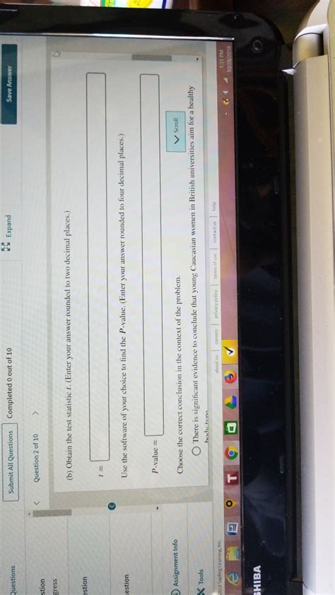 Solved Submit All Questions Completed 0 Out Of 10 K Expand